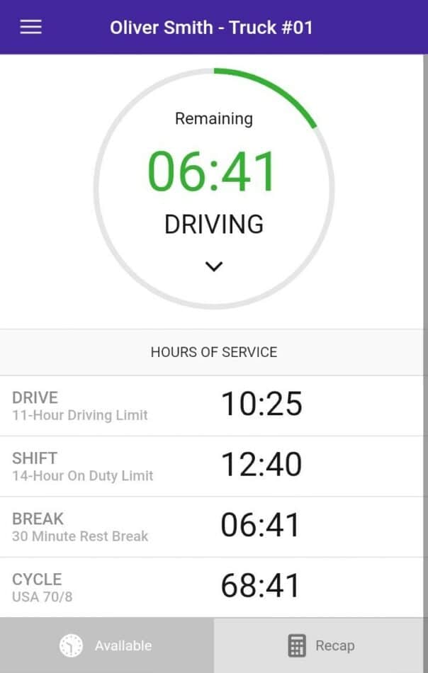 Electronic Logbook App in Canada: Truck Driver Log Book Application for ...